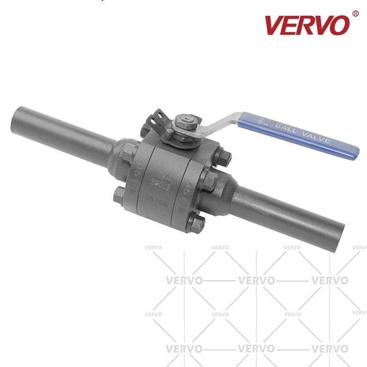Lever Ball Valve with Extended Nipples, 3/4 Inch, 800 LB - Vervo