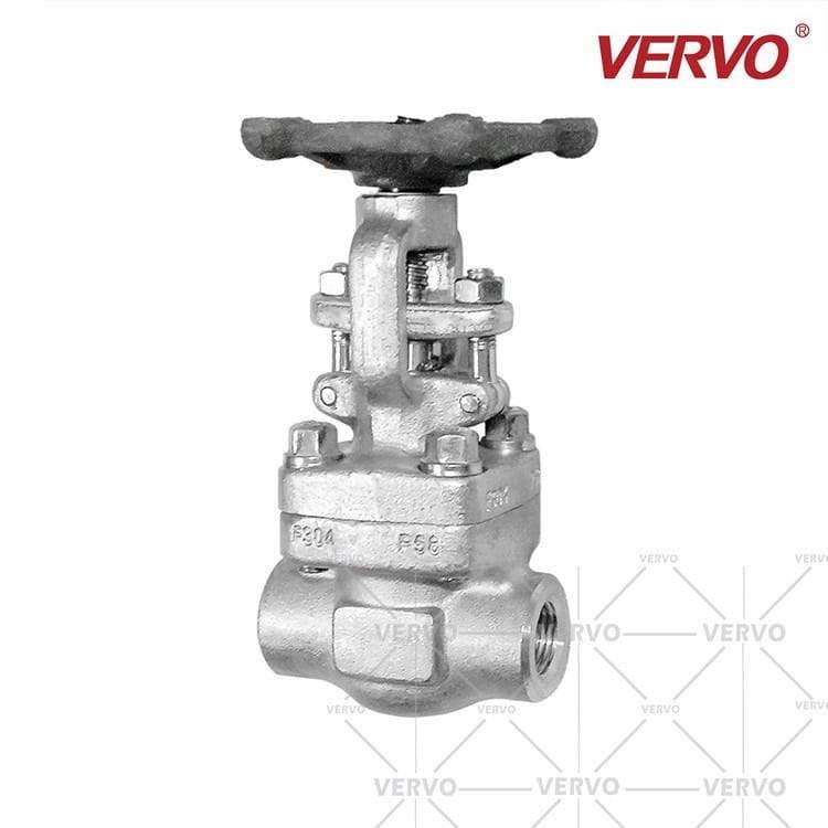 Forged Stainless Steel Gate Valve, 1/2 Inch, 800 LB, FNPT - Vervo