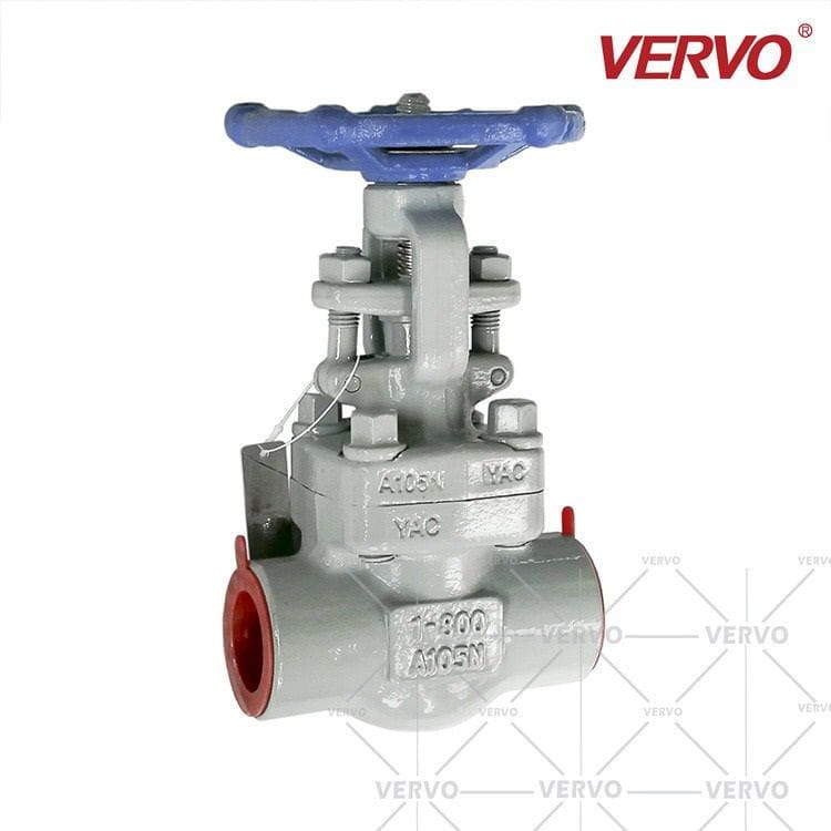 ASTM A105N Solid Wedge Gate Valve, 1 Inch, 800 LB, SW - Vervo